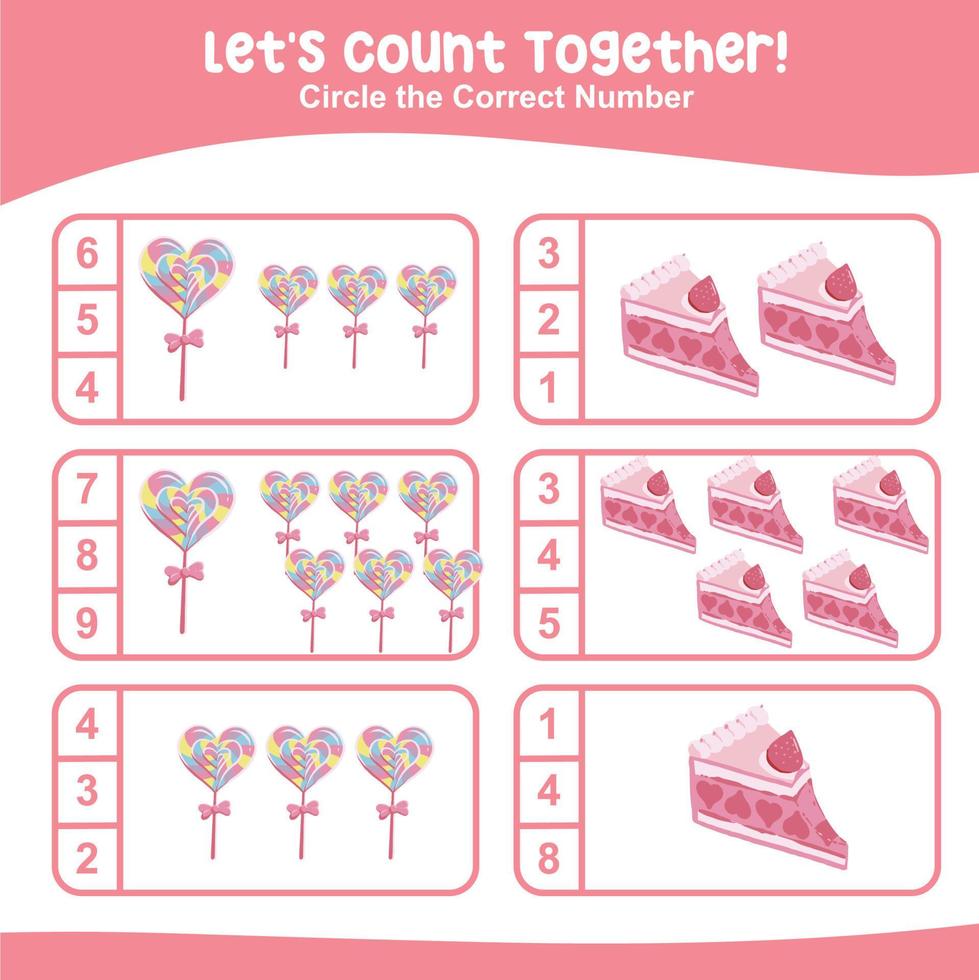 Lets count together worksheet. Educational printable math worksheet ...