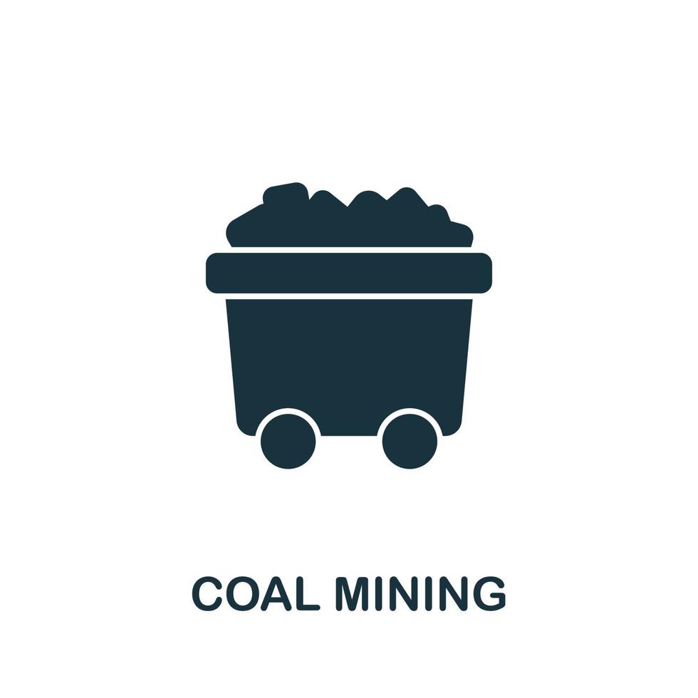 Coal Mining icon from industrial collection. Simple line Coal Mining ... Coal Mining icon from industrial collection. Simple line Coal Mining ...