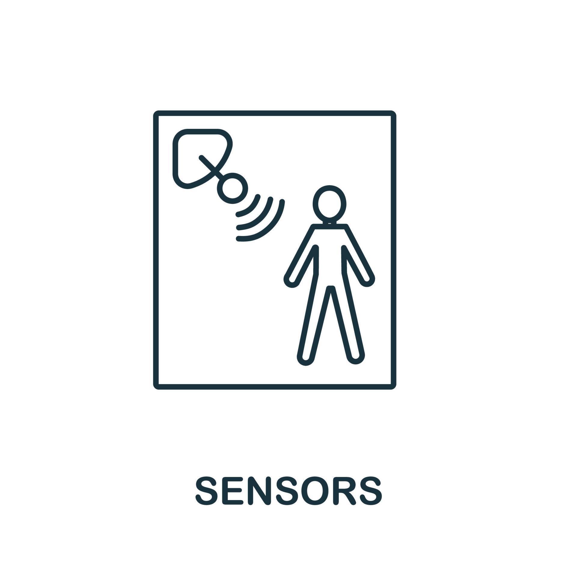 Sensors Icon From Iot Collection Simple Line Sensors Icon For Templates Web Design And