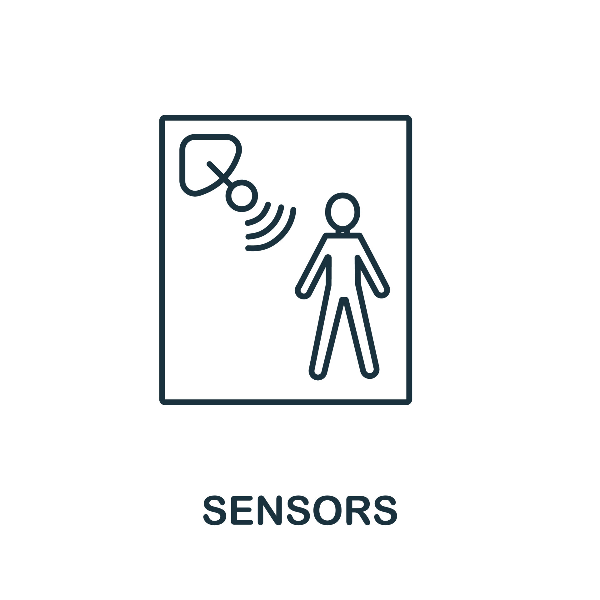 Sensors Icon From Iot Collection Simple Line Sensors Icon For