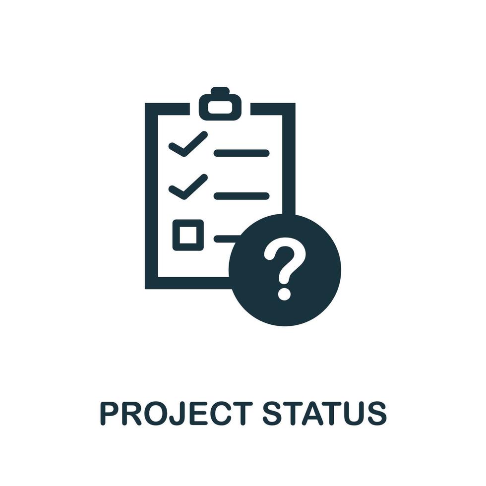Project Status icon. Simple element from management collection ...