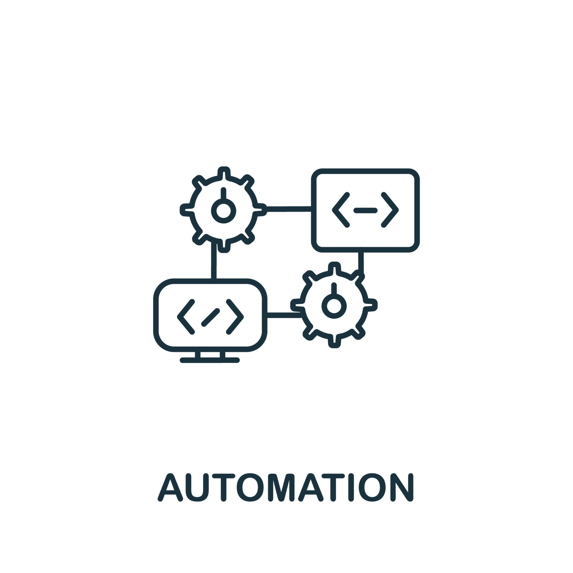 Automation Icon From Industry 40 Collection Simple Line Element
