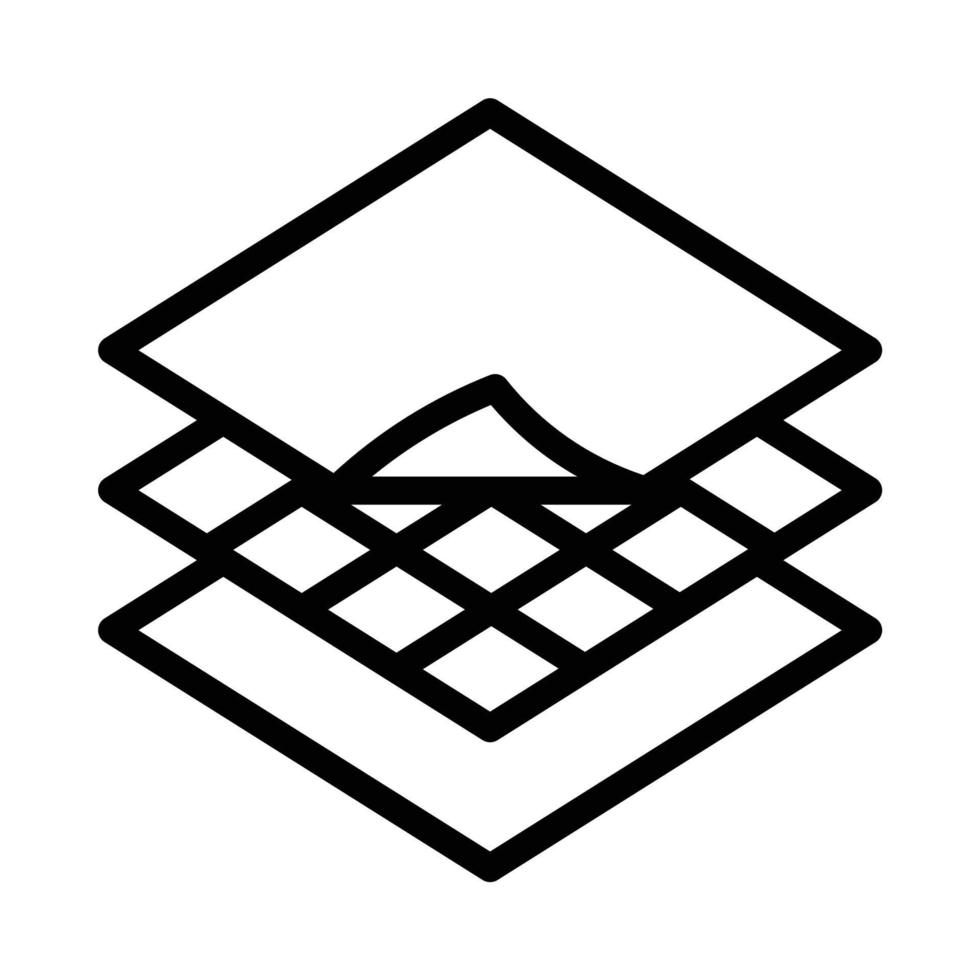 Layers Icon To Show A Stack Of Different Parts Of An Object Or Material 18752526 Vector Art At