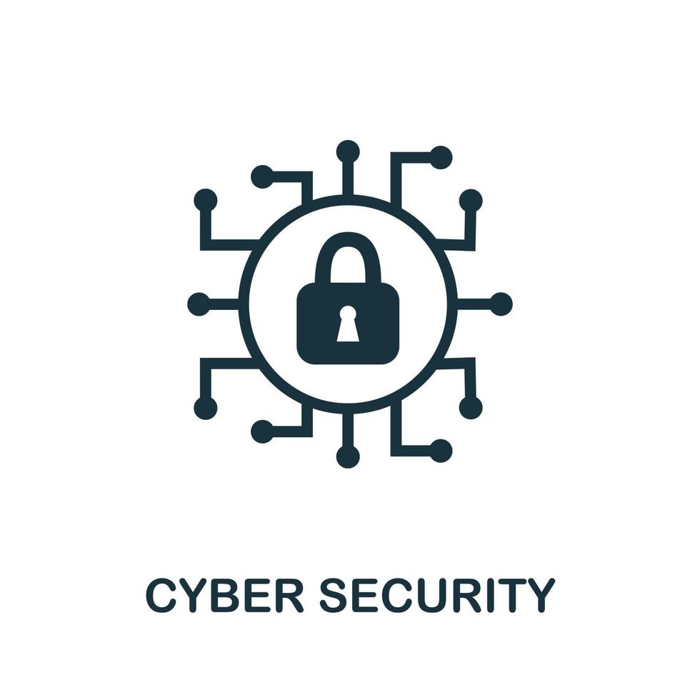 Cyber Security icon. Simple element from internet security collection ... Cyber Security icon. Simple element from internet security collection ...