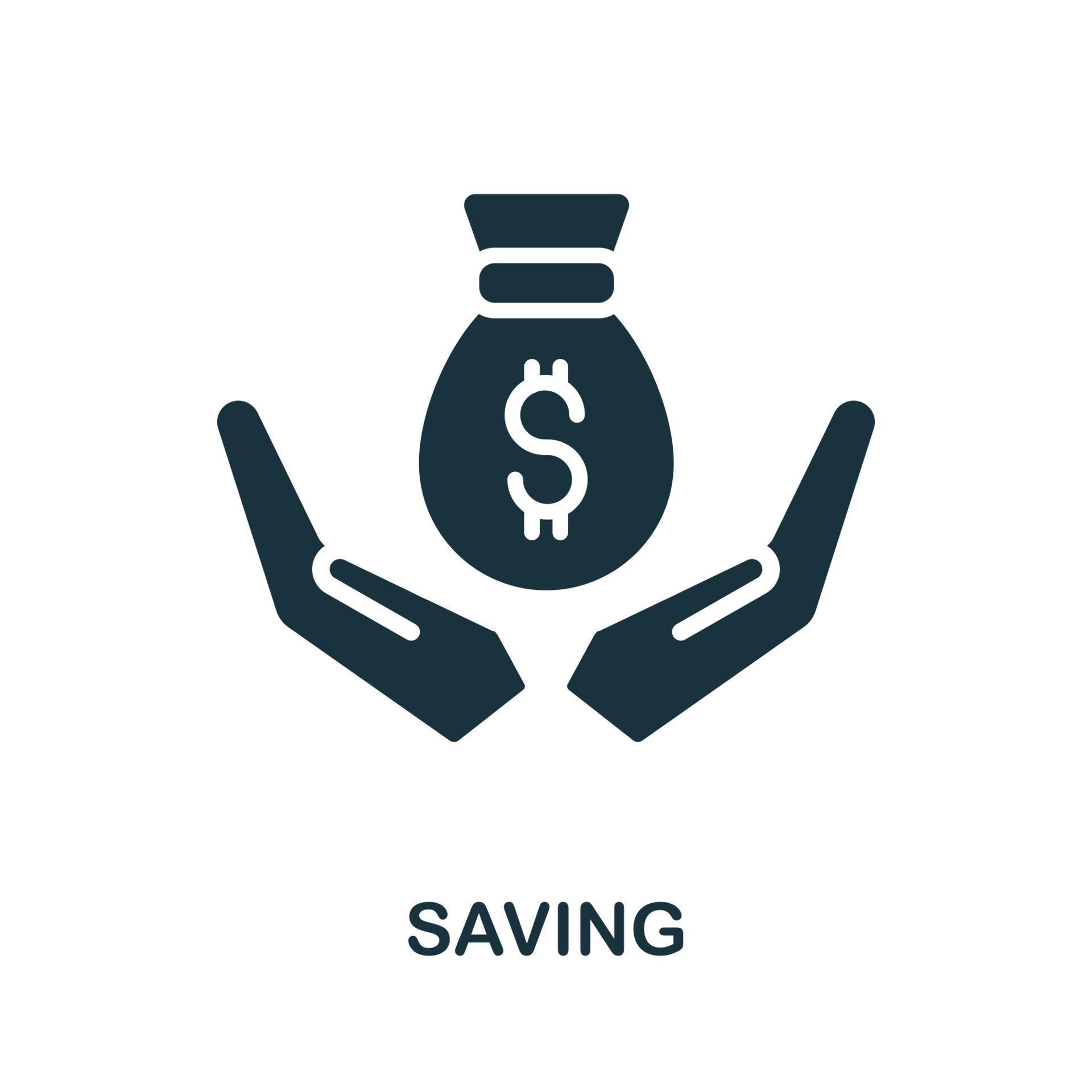 Saving icon. Simple element from investment collection. Creative Saving ...