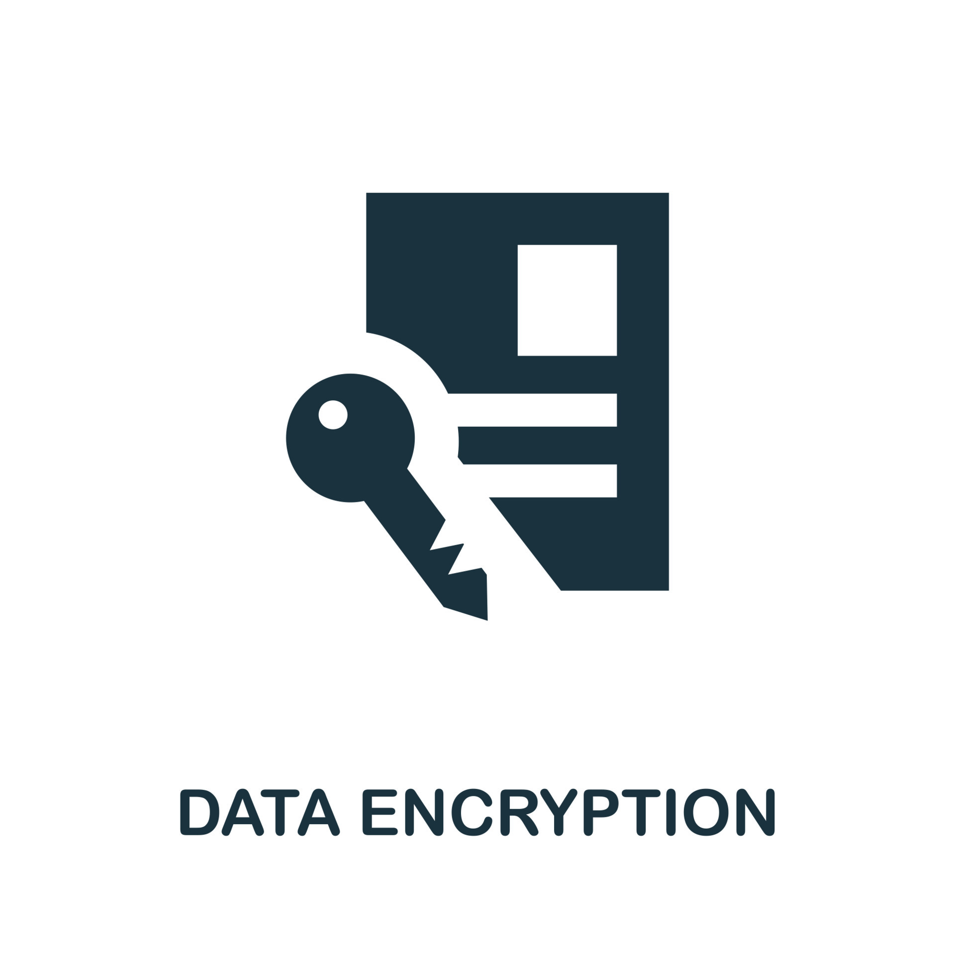 Data Encryption Icon Simple Element From Internet Security Collection Creative Data Encryption
