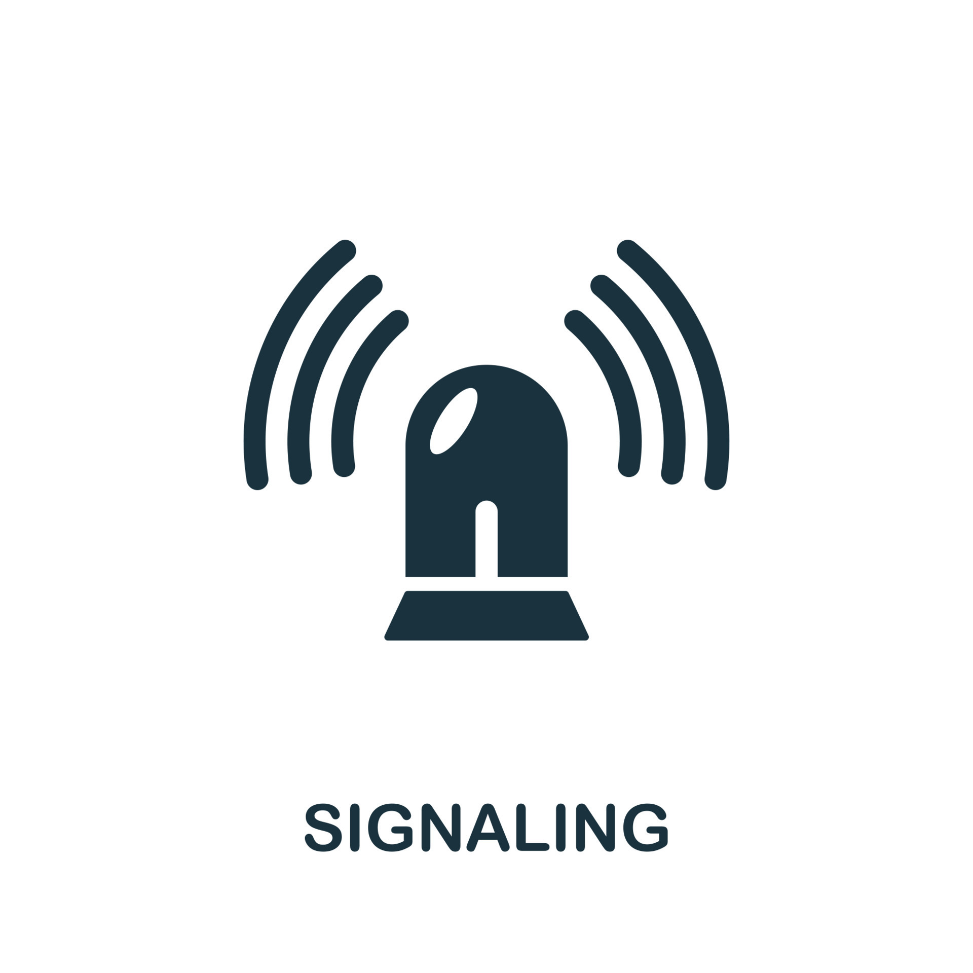 Signaling icon. Simple element from jewelery collection. Creative ...