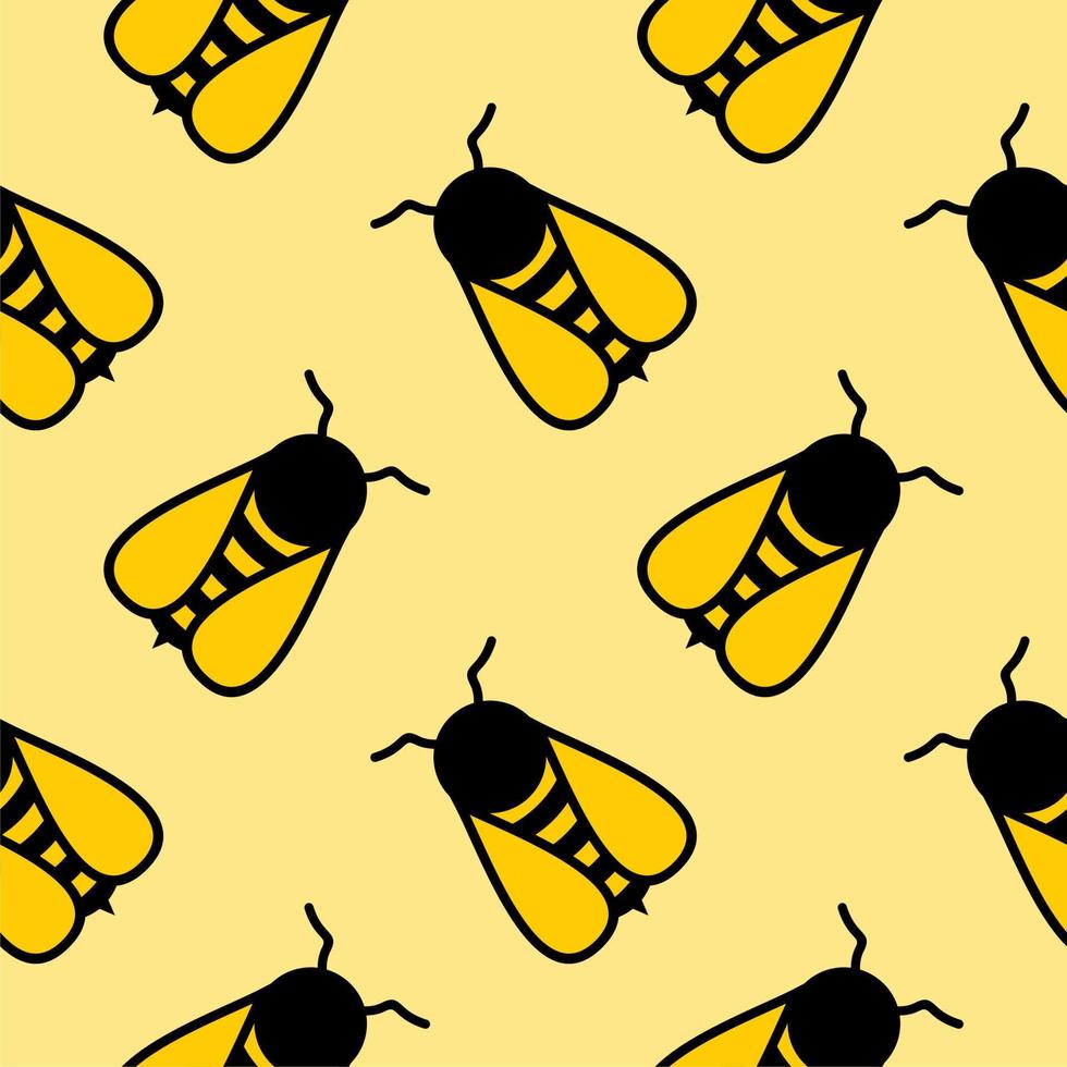 honey bee seamless pattern 18752793 Vector Art at Vecteezy honey bee seamless pattern 18752793 Vector Art at Vecteezy