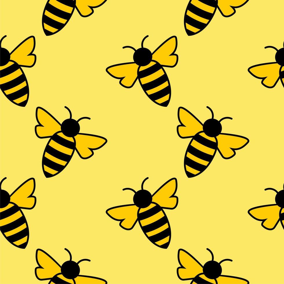 honey bee seamless pattern 18752795 Vector Art at Vecteezy honey bee seamless pattern 18752795 Vector Art at Vecteezy