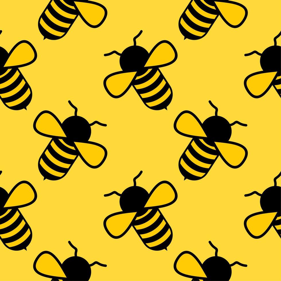 honey bee seamless pattern 18752796 Vector Art at Vecteezy honey bee seamless pattern 18752796 Vector Art at Vecteezy