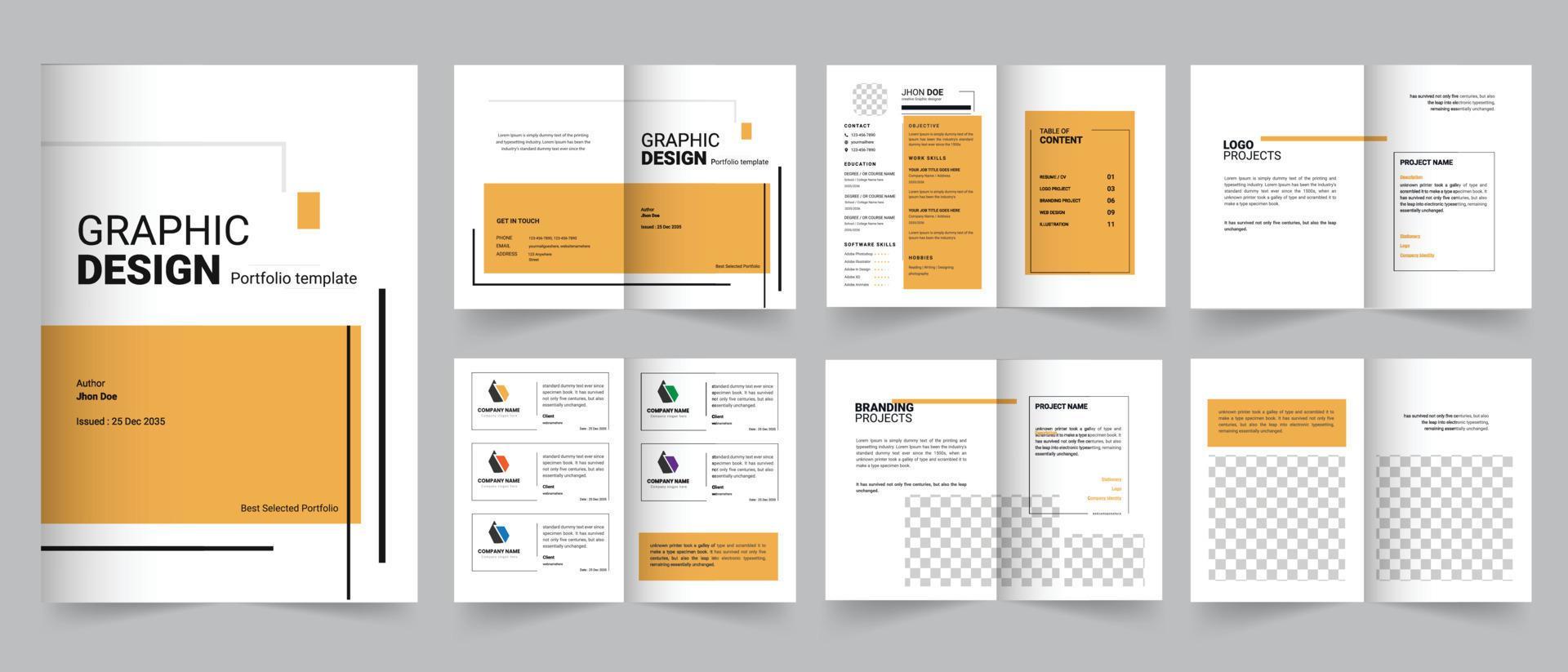 Graphic design portfolio or portfolio design 18752829 Vector Art at ... Graphic design portfolio or portfolio design 18752829 Vector Art at ...