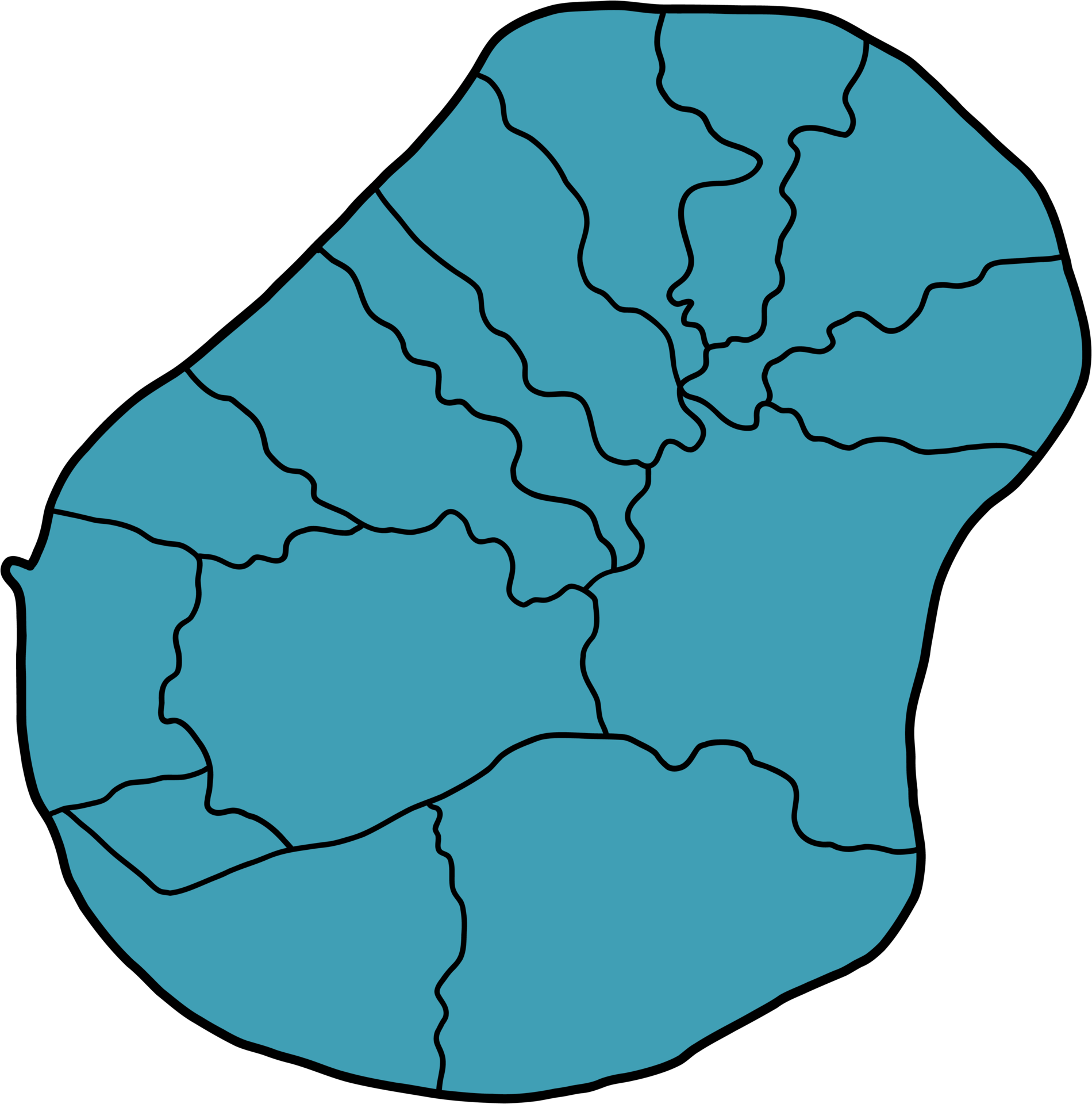 Doodle Freehand Drawing Of Nauru Map 18754314 Png