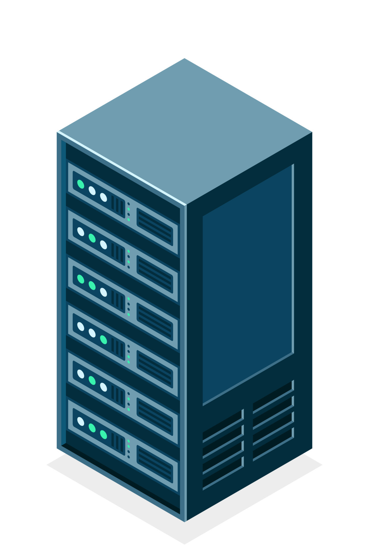 Isometric server equipment isolated background. Flat isometric 3d ... Isometric server equipment isolated background. Flat isometric 3d ...