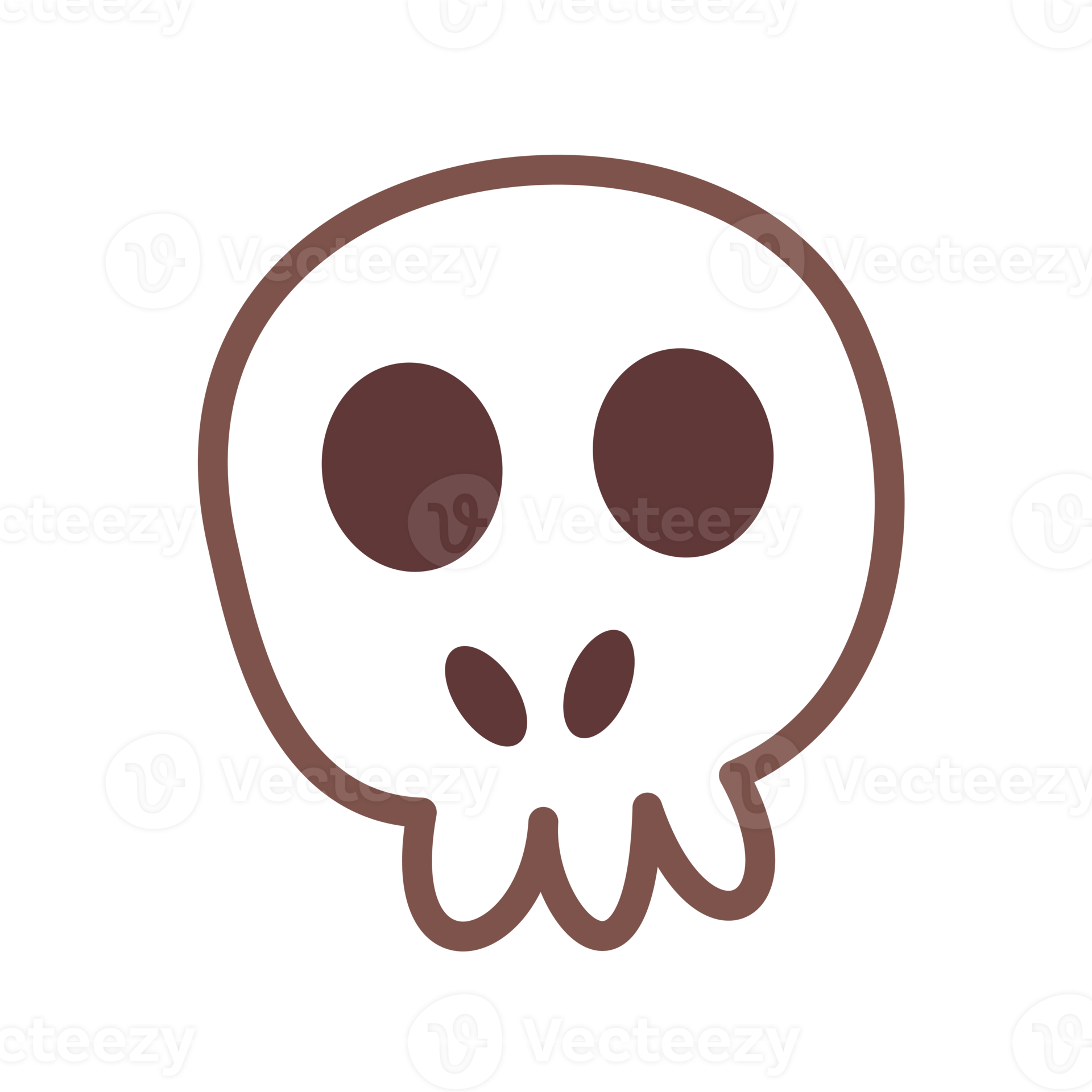 Cute Skull In Cartoon 18760440 Png
