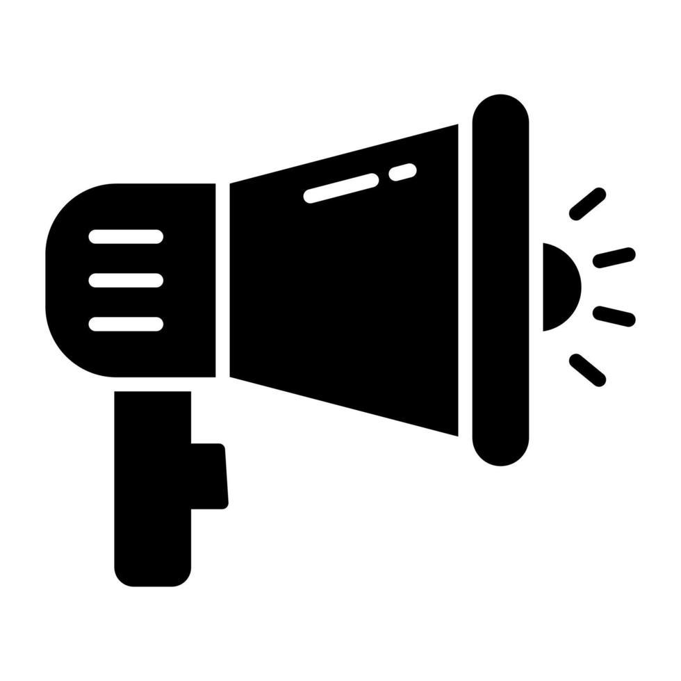 Megaphone Vector Icon Isolated On White Background 18763379 Vector Art