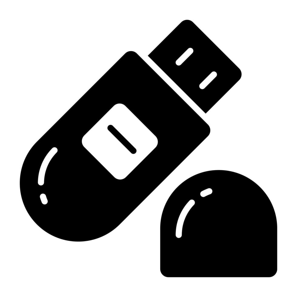 Flash drive vector icon, external data storage 18763703 Vector Art at Vecteezy