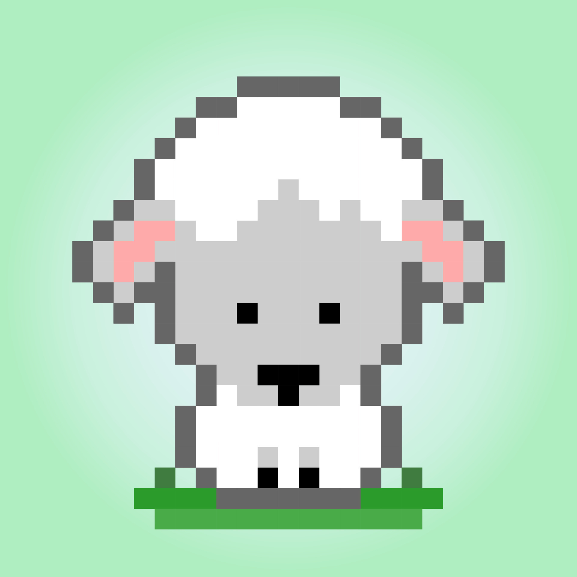 Minecraft Sheep Pixel Art