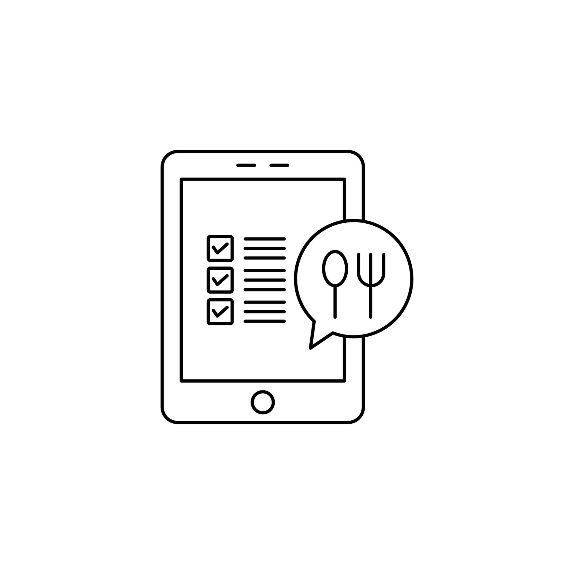 Food Menu Icon Outline Icon 18768787 Vector Art At Vecteezy