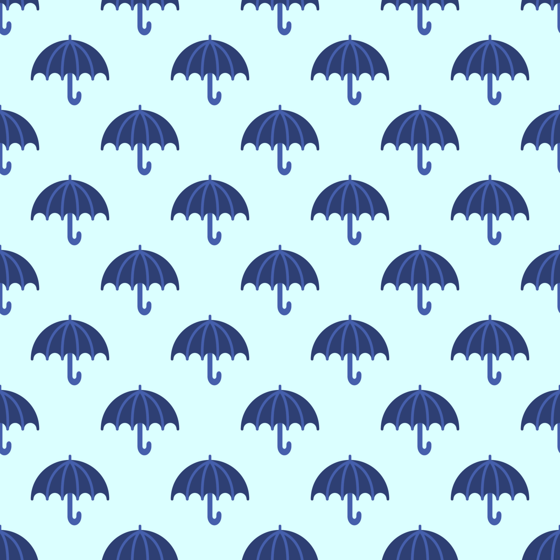 Vivid seamless repeating pattern of umbrella on blue background for ...
