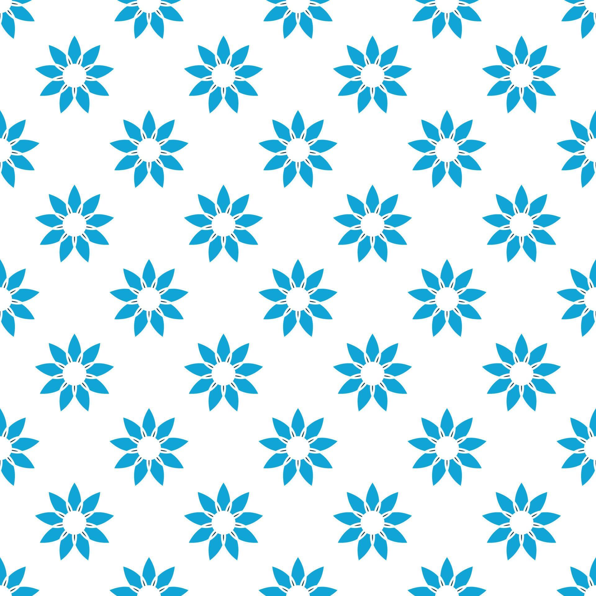 Vivid seamless repeating pattern of vivid blue flowers for wallpapers ...