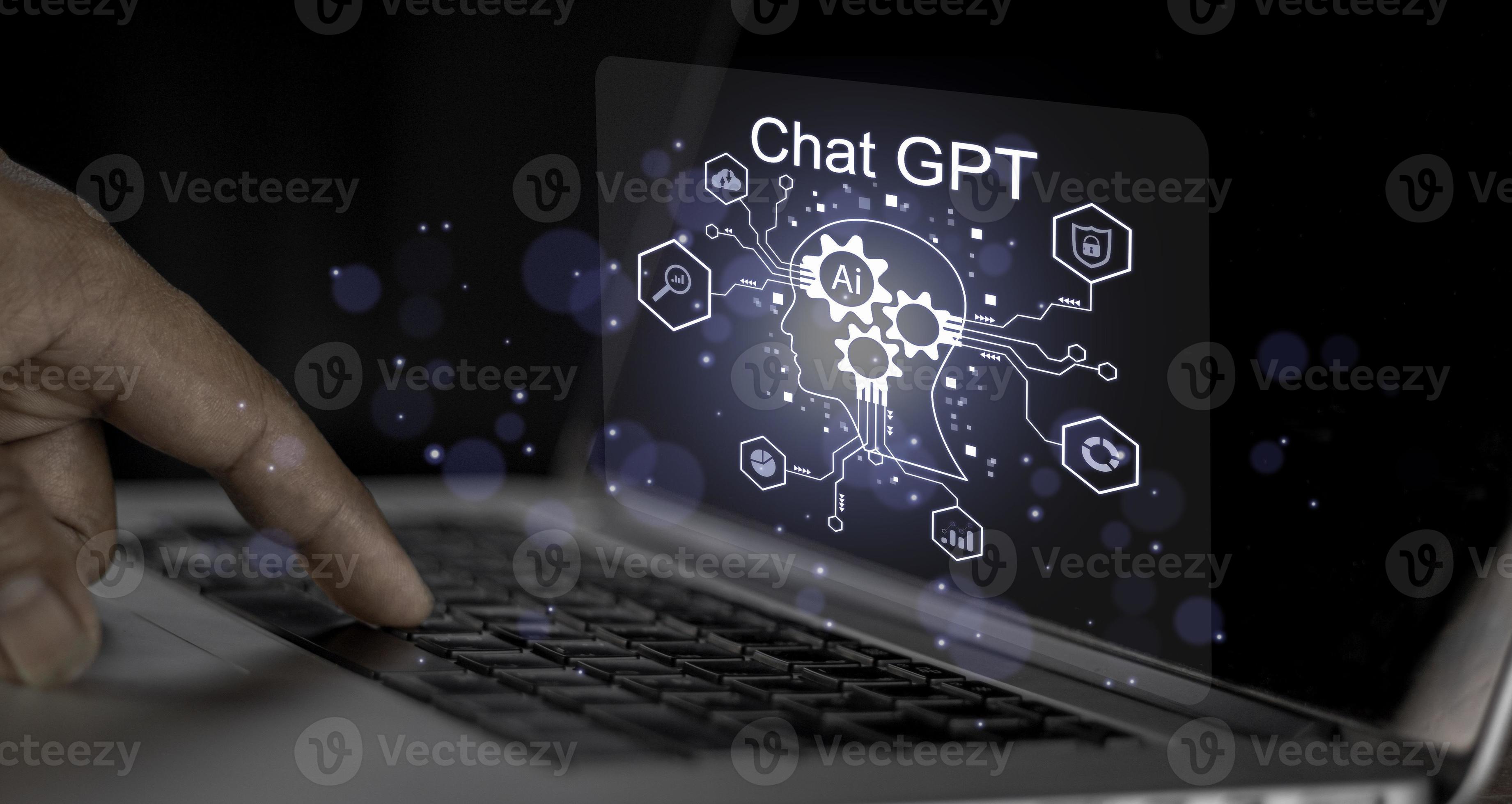 Businessman Using Chatbot In Computer Intelligence Ai Chatgpt Using And Chatting Artificial