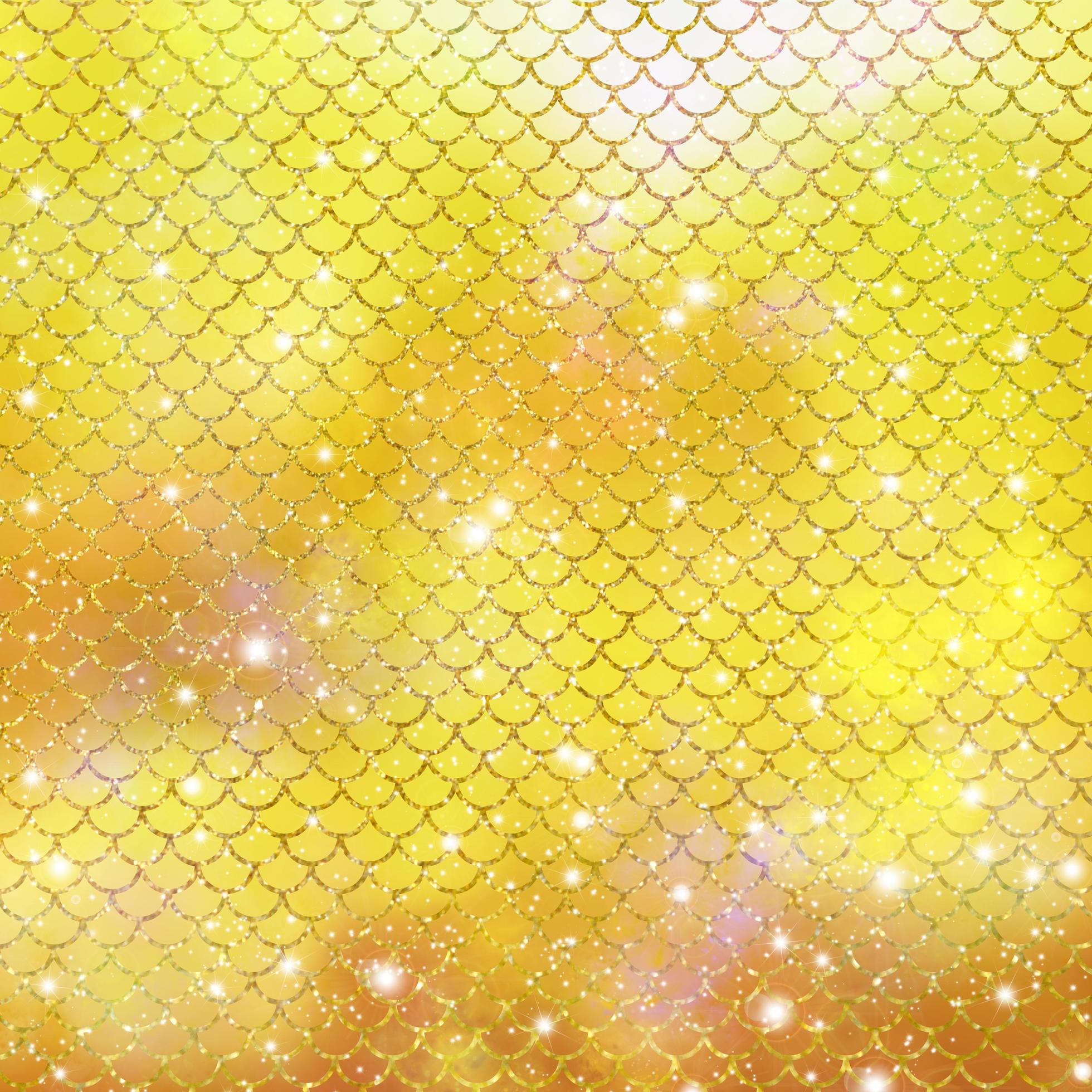 Mermaid scale pattern gold with sparkle gradient color background ...