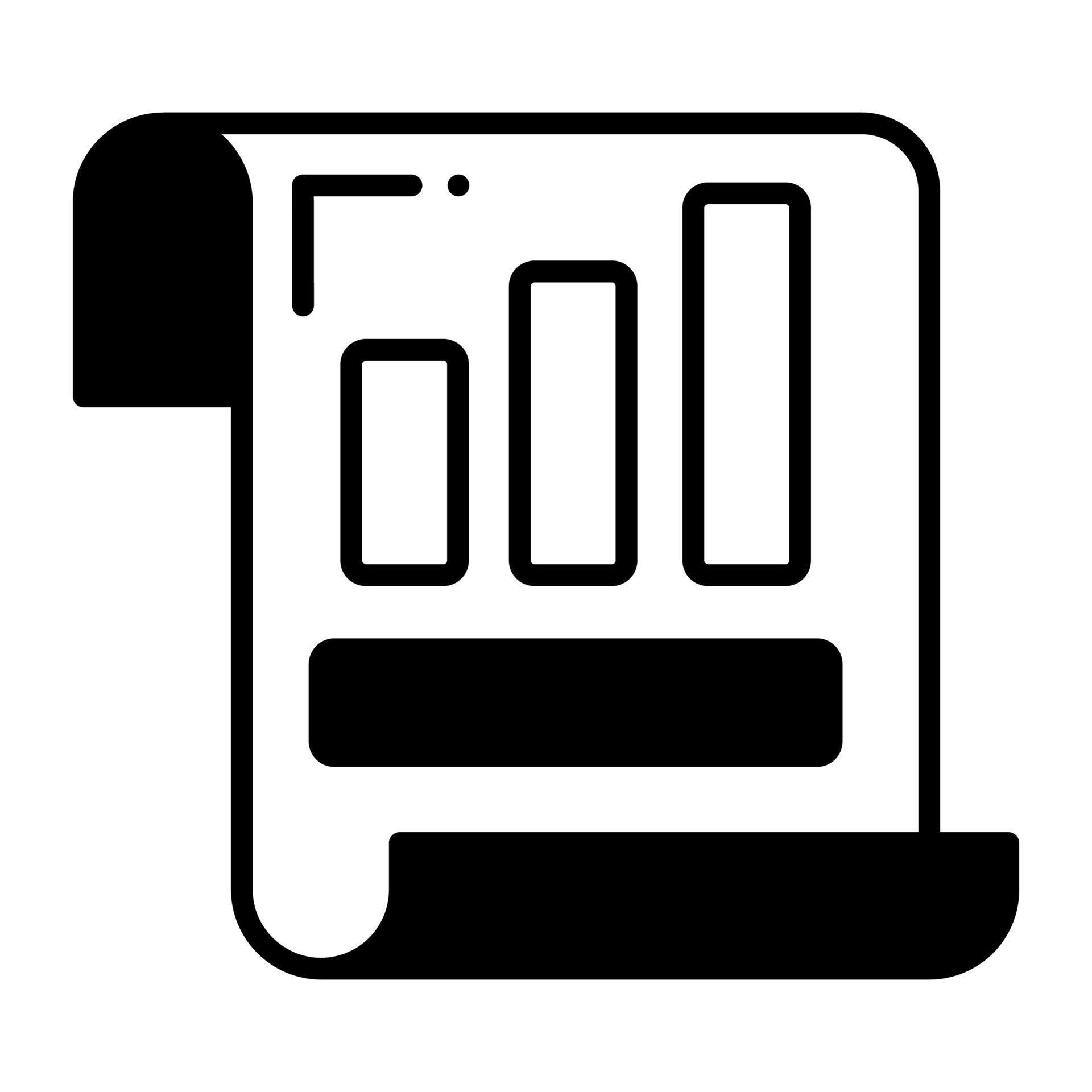 Graph paper vector icon isolated on white background 18772999 Vector ...