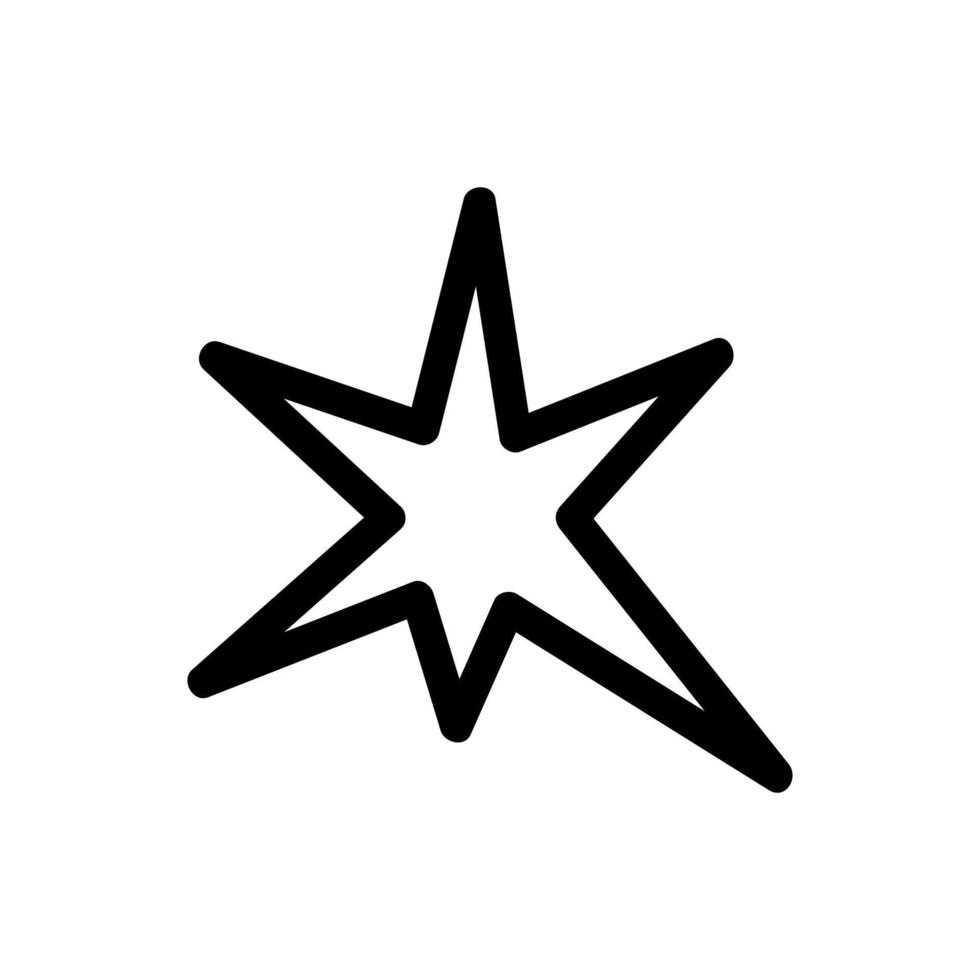 Star shining glitter icon vector. Isolated contour symbol illustration 18773694 Vector Art at ...