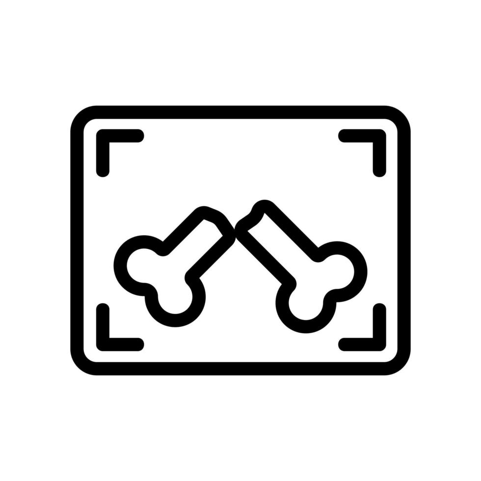X-ray image icon vector. Isolated contour symbol illustration 18774571 Vector Art at Vecteezy