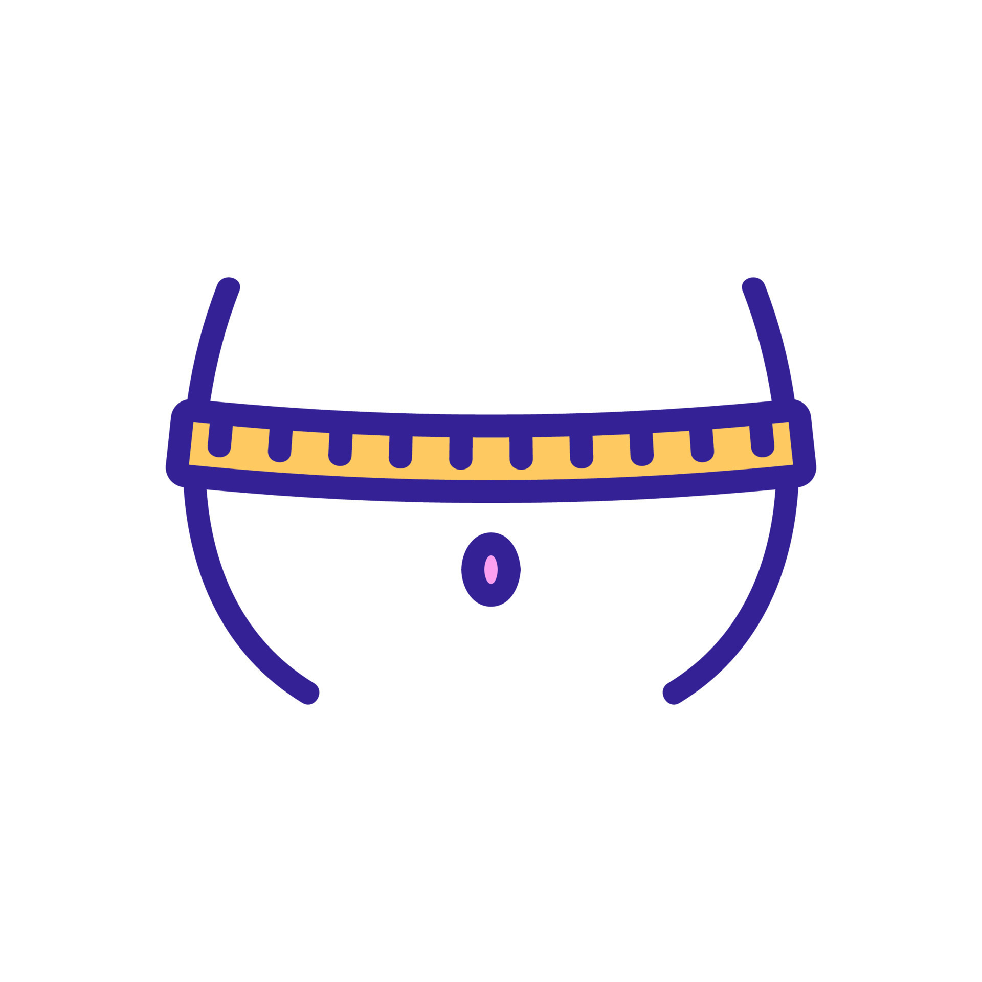 Waist Circumference Icon Vector Isolated Contour Symbol Illustration