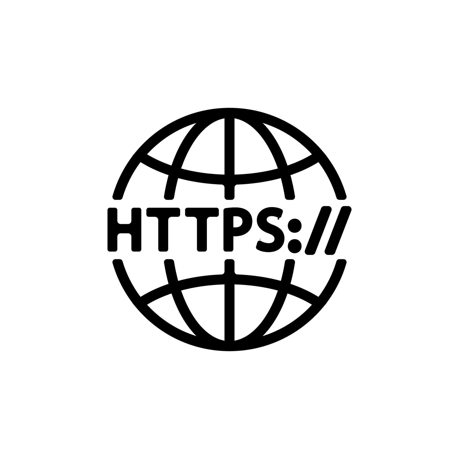 https protocol vector vector. Isolated contour symbol illustration ...