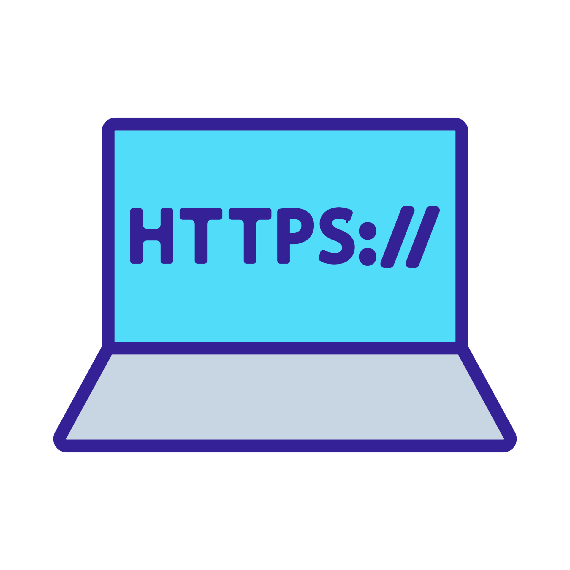 https protocol vector vector. Isolated contour symbol illustration ...