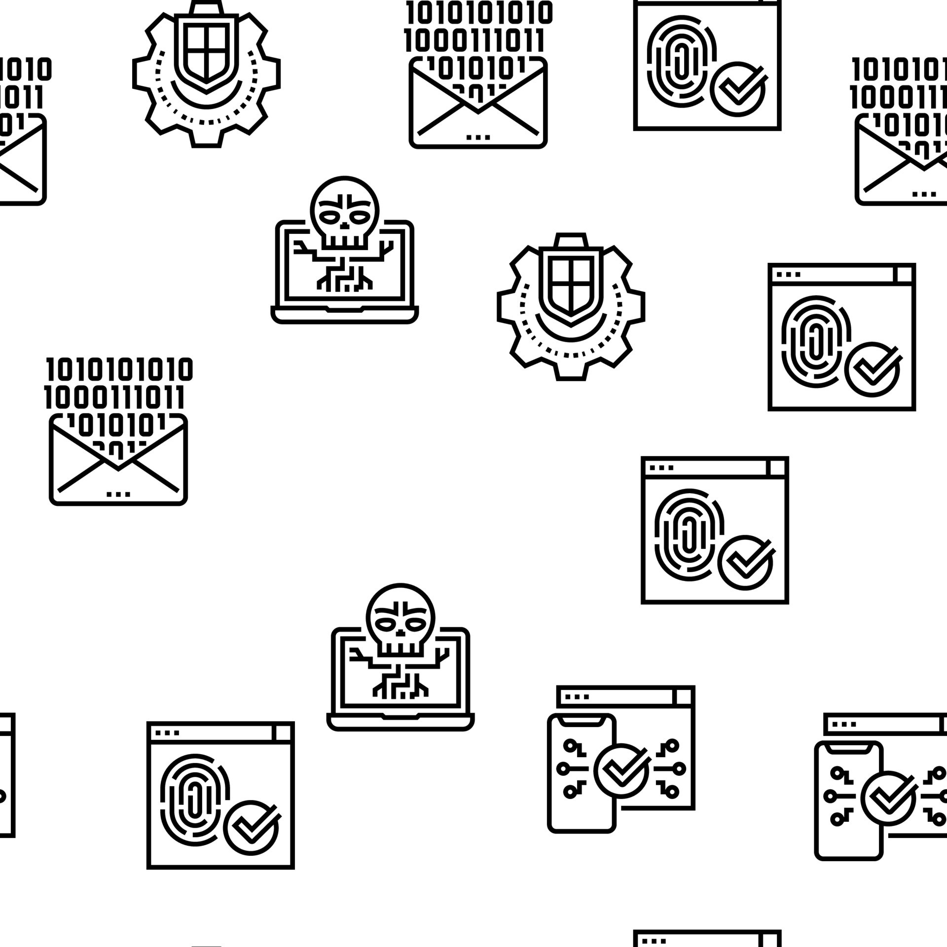 Internet Security Vector Seamless Pattern 18777146 Vector Art at Vecteezy