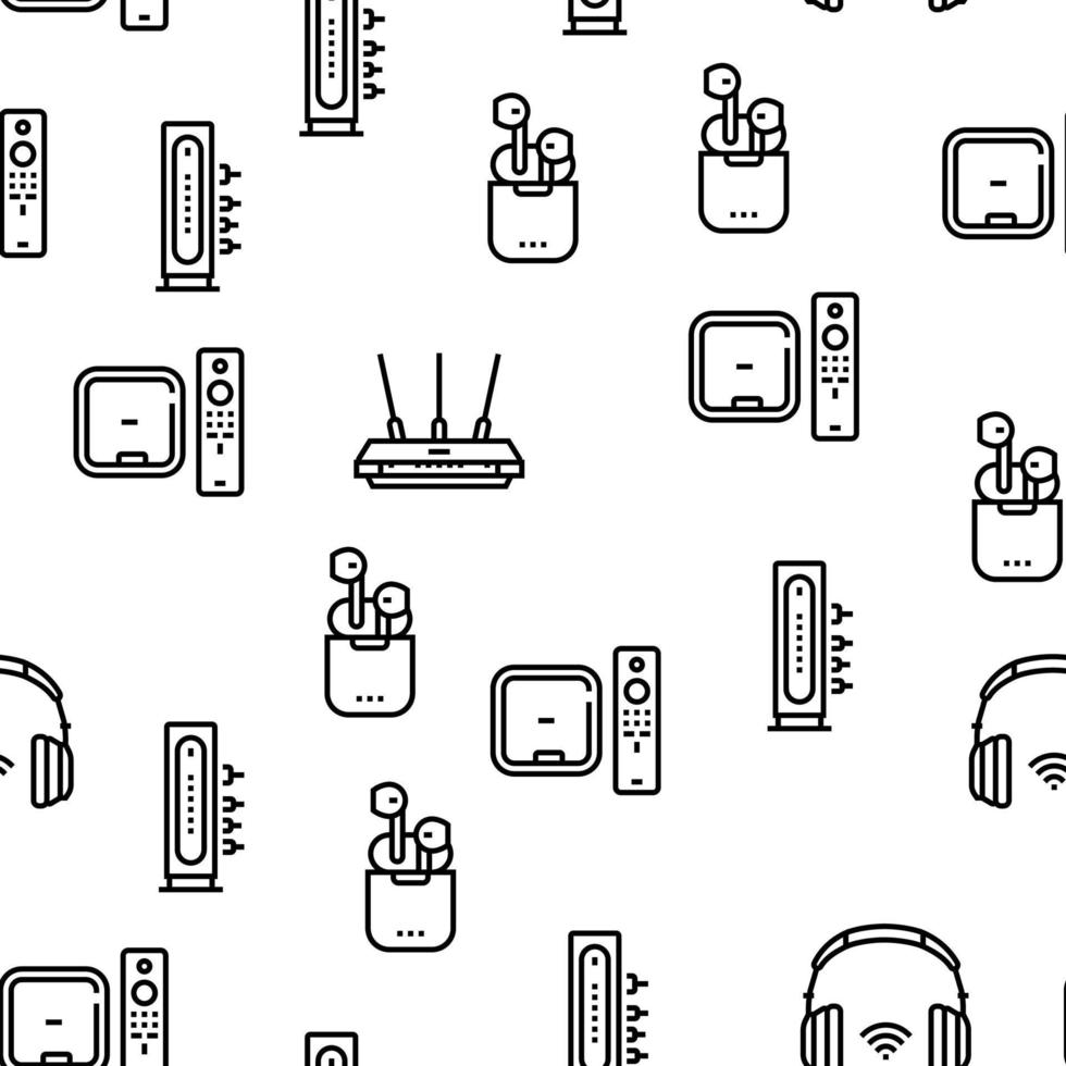 Electronics Digital Technology Vector Seamless Pattern 18777390 Vector ...