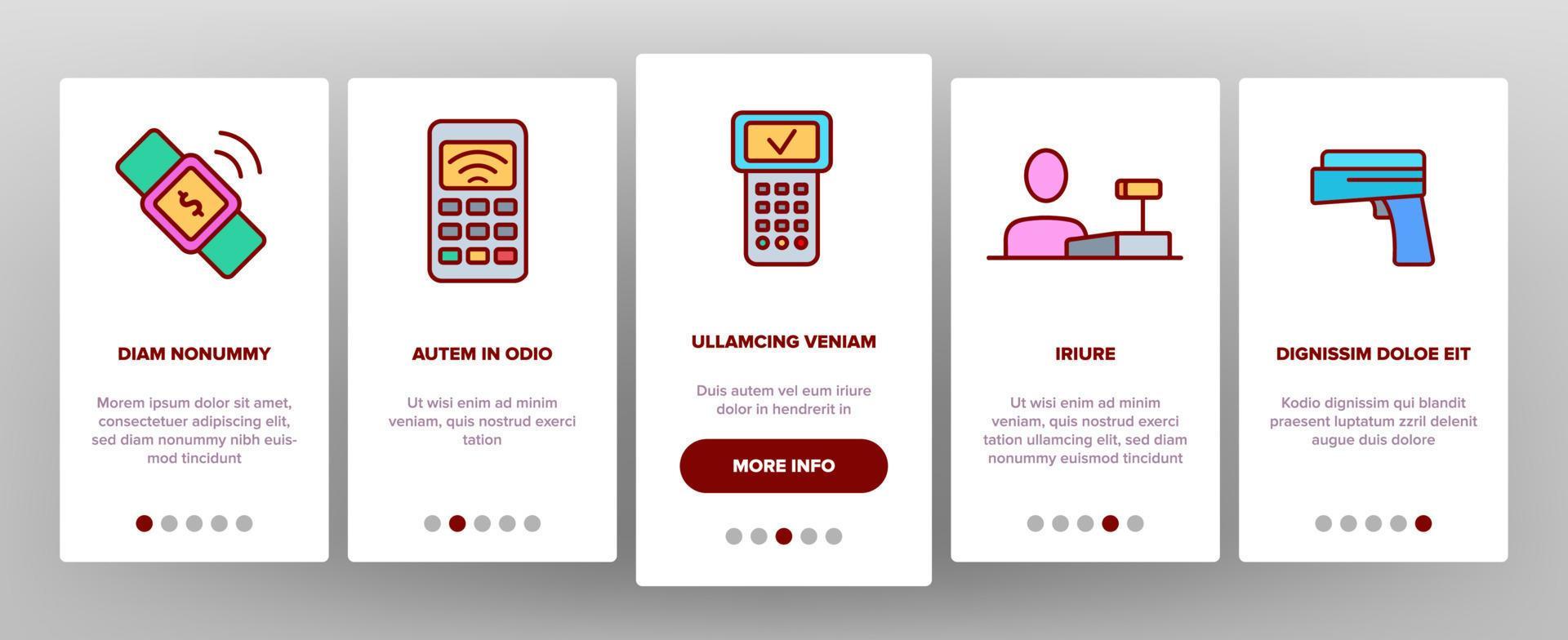 Pos Terminal Mobile Payment Vector Onboarding 18777671 Vector Art At Vecteezy