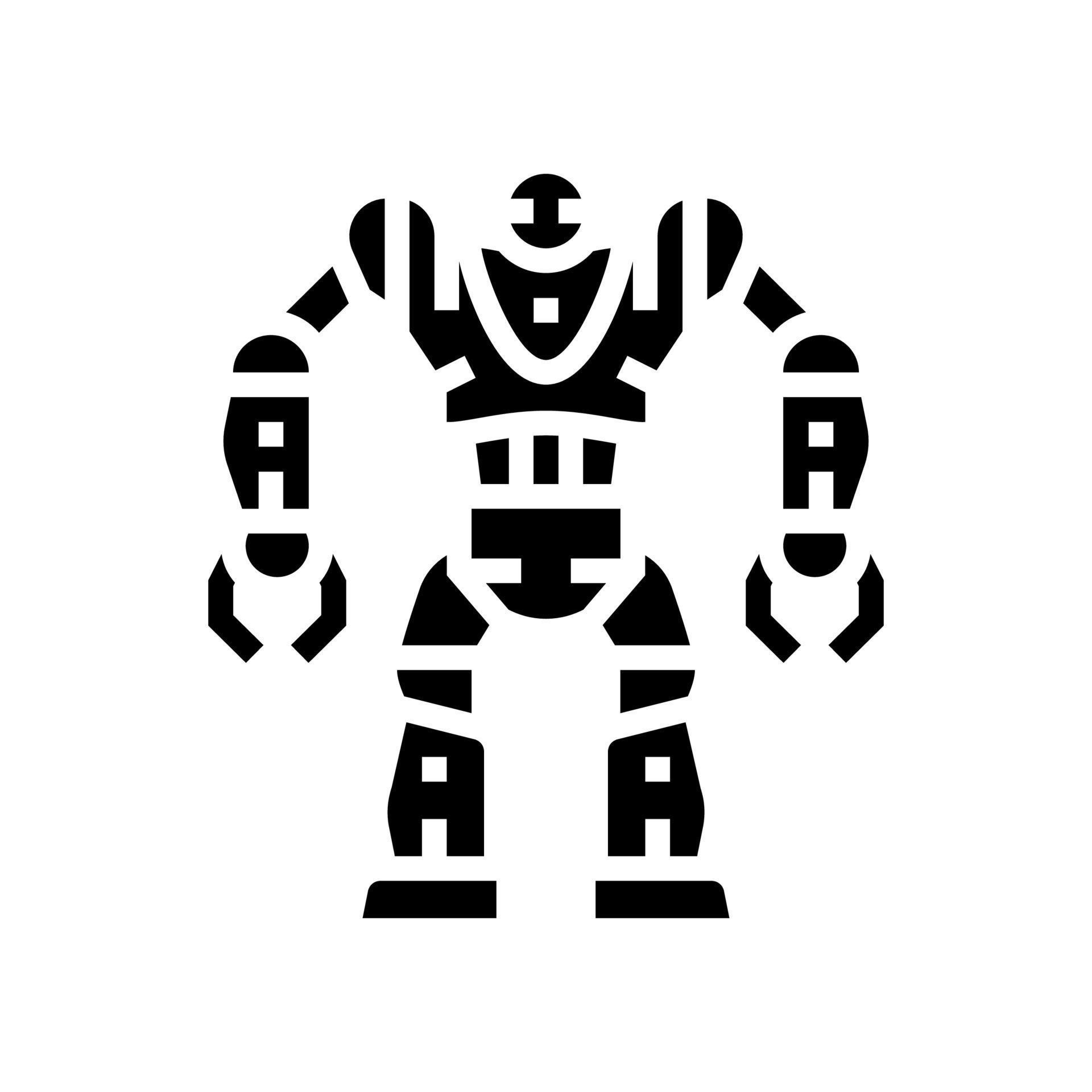 cyborg robot glyph icon vector illustration 18778439 Vector Art at Vecteezy