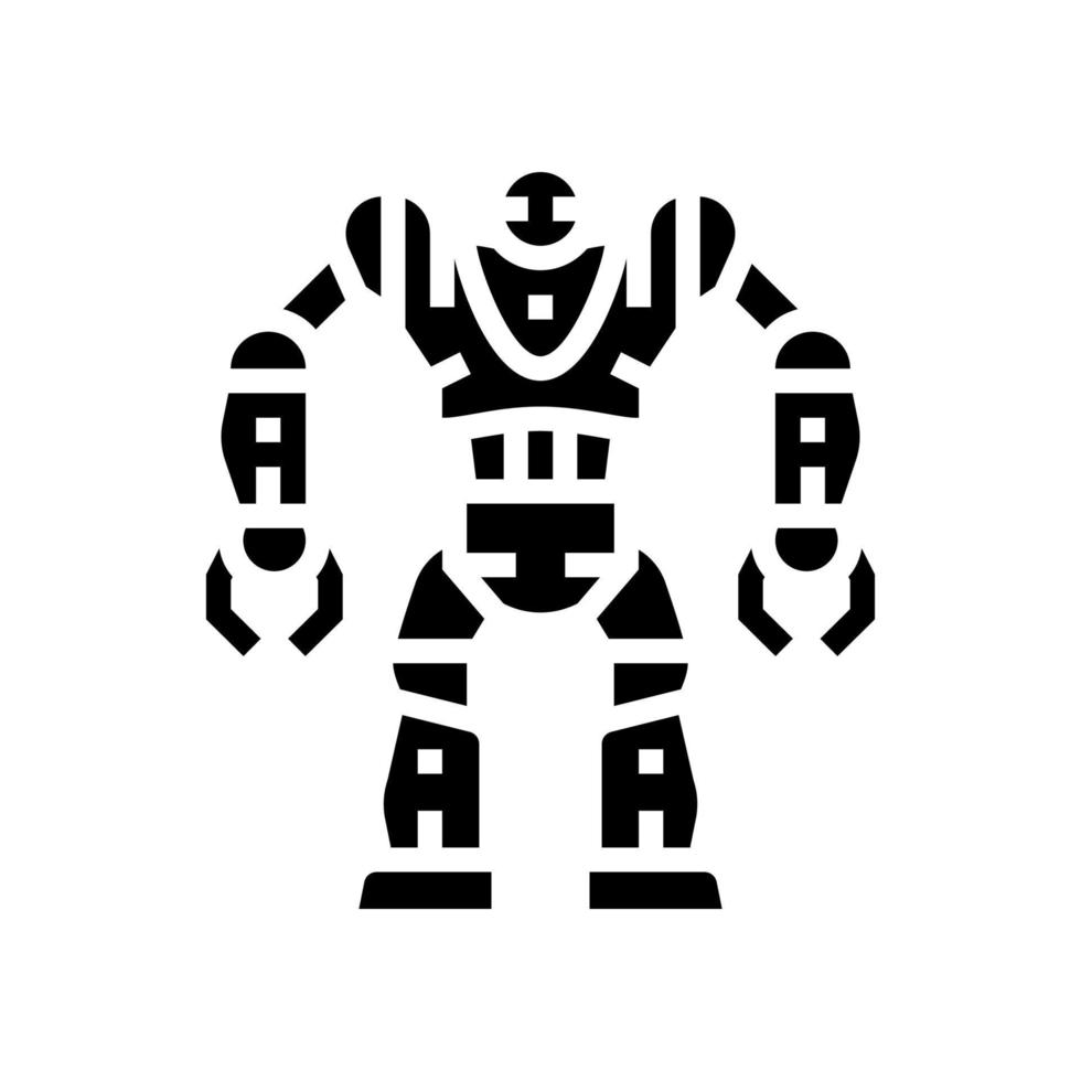 cyborg robot glyph icon vector illustration 18778439 Vector Art at Vecteezy
