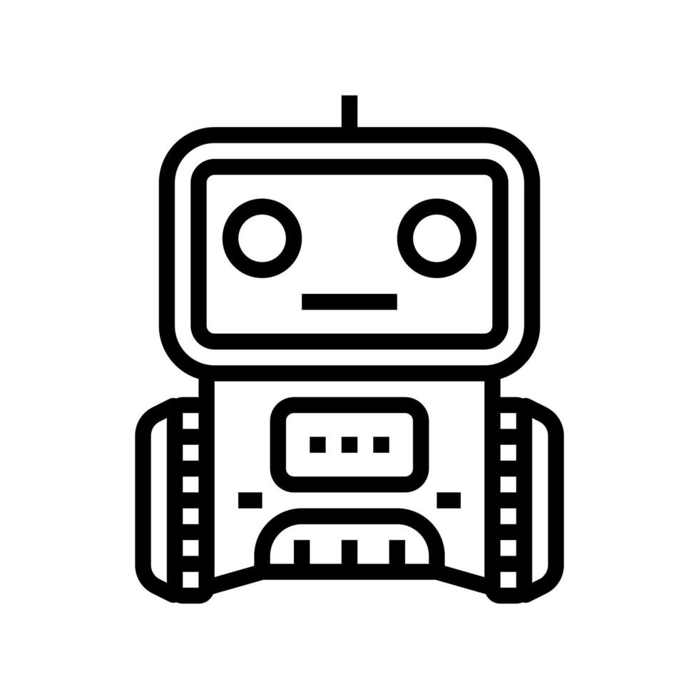 smart robot line icon vector illustration 18778559 Vector Art at Vecteezy
