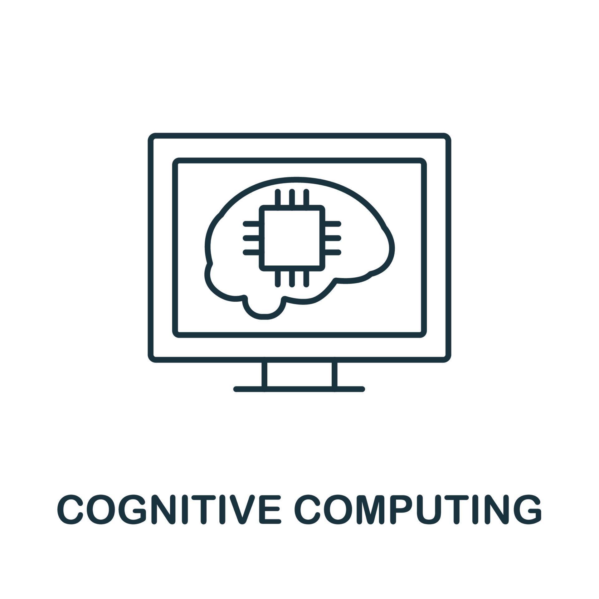 Cognitive Computing Icon Creative Simple Symbol From Fintech