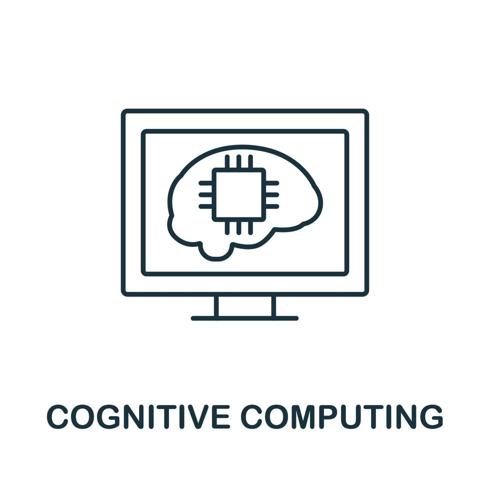 Cognitive Computing icon. Creative simple symbol from fintech ... Cognitive Computing icon. Creative simple symbol from fintech ...
