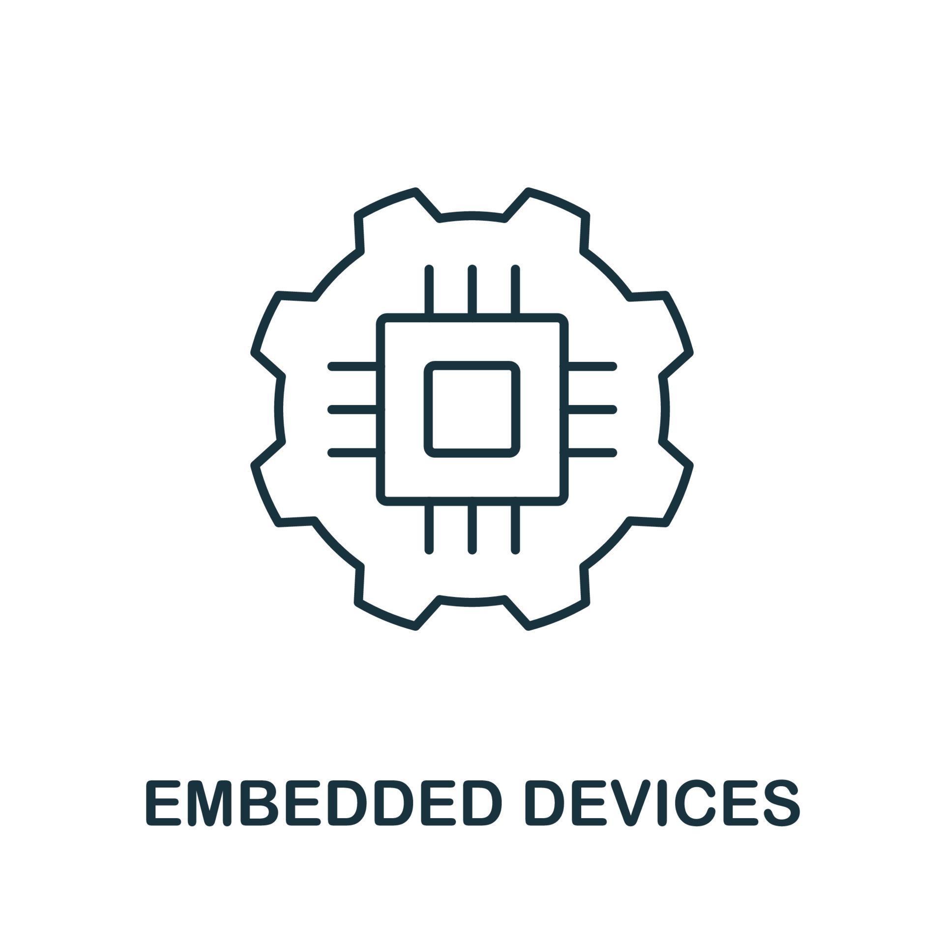 Embedded Devices icon from iot collection. Simple line Embedded Devices ...