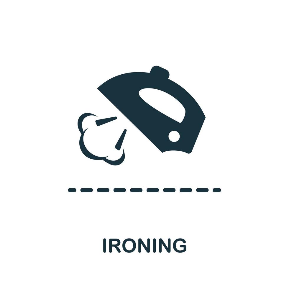 Ironing Icon Monochrome Simple Element From Housekeeping Collection