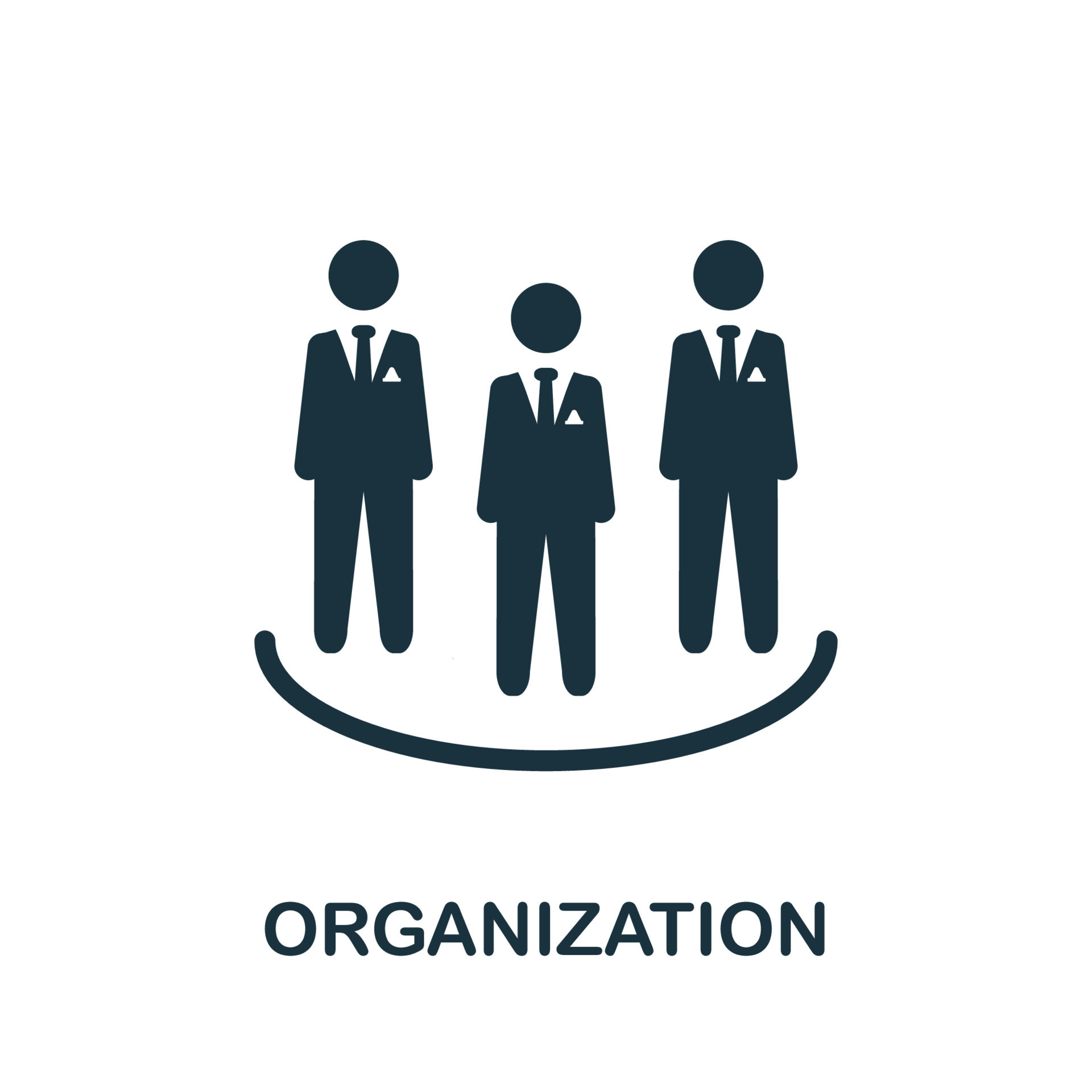 Organization icon. Simple element from management collection. Creative Organization icon for web ...