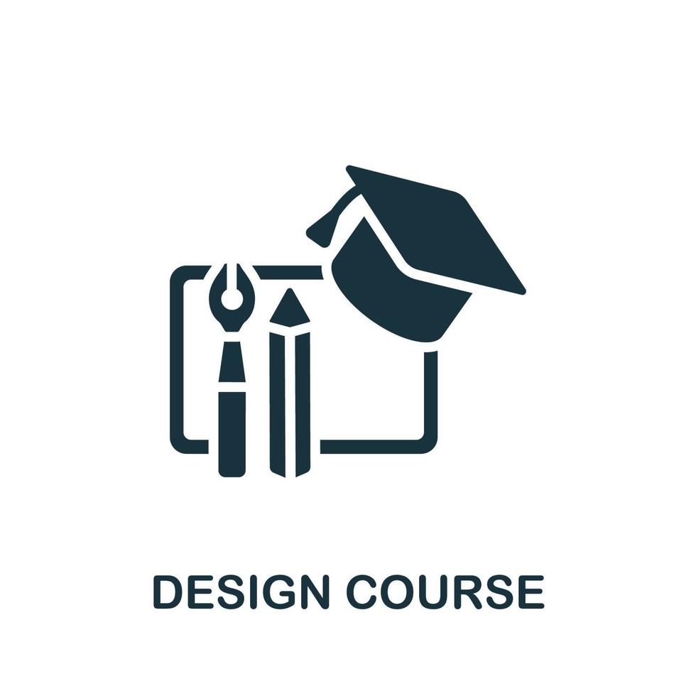 Design Course Icon Simple Element From Online Course Collection Creative Design Course Icon