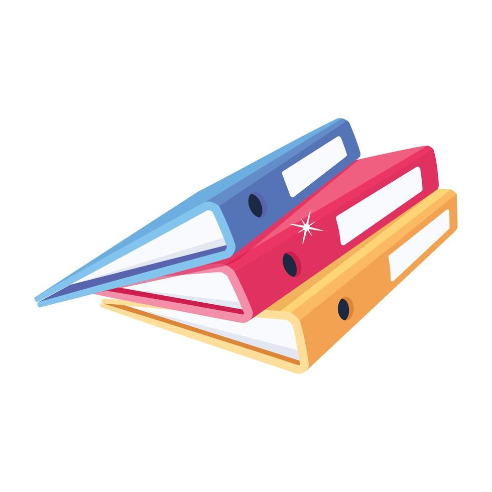 Trendy Office Files 18781984 Vector Art at Vecteezy