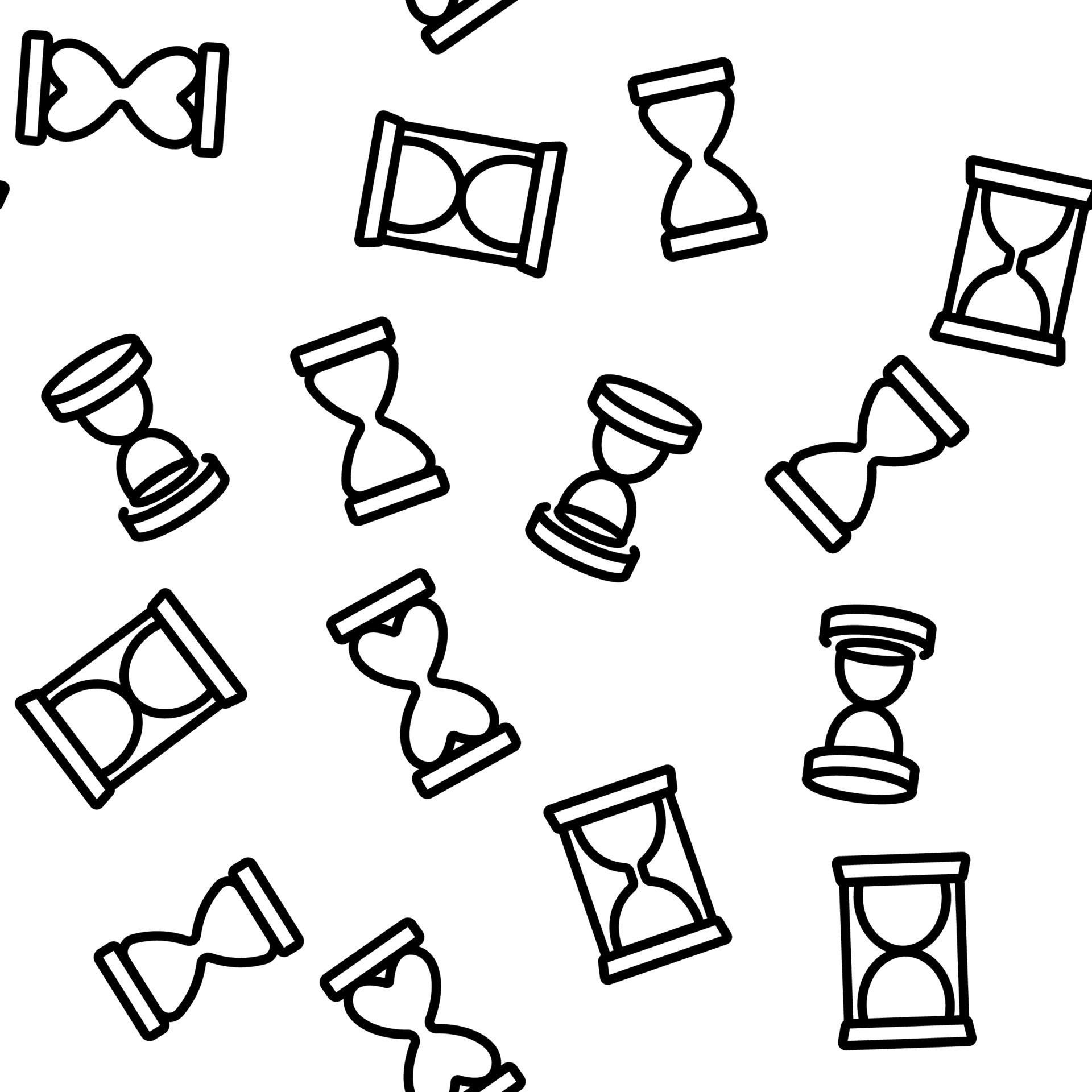 Hourglass Vector Seamless Pattern 18782088 Vector Art At Vecteezy 8250