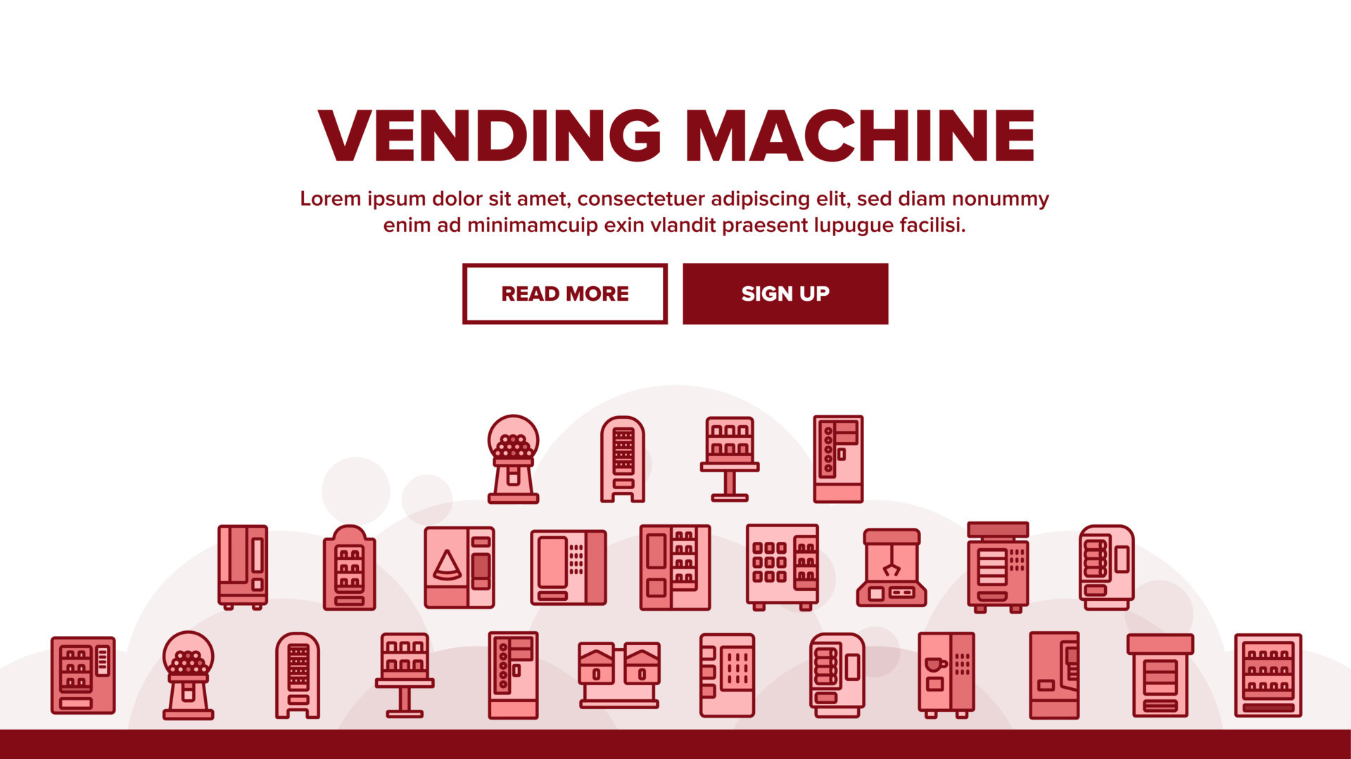 Vending Machine Selling Service Landing Header Vector 18782635 Vector ... Vending Machine Selling Service Landing Header Vector 18782635 Vector ...