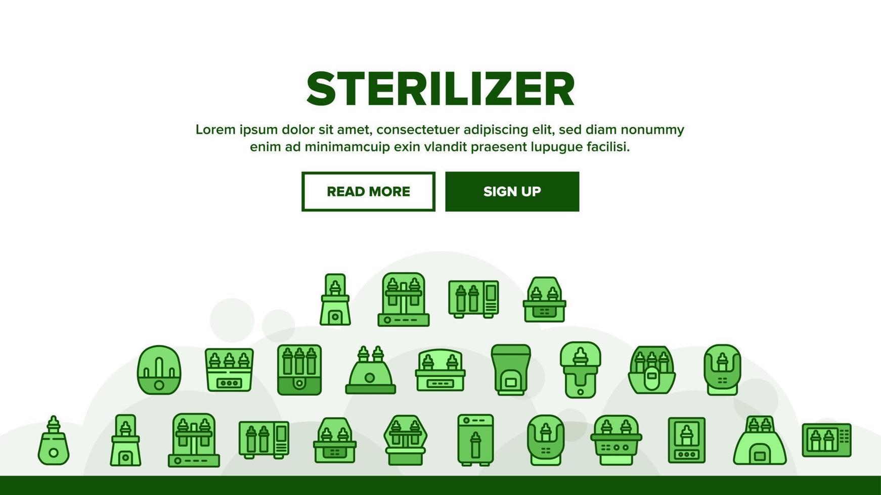 Sterilizer Device Landing Header Vector 18782638 Vector Art At Vecteezy