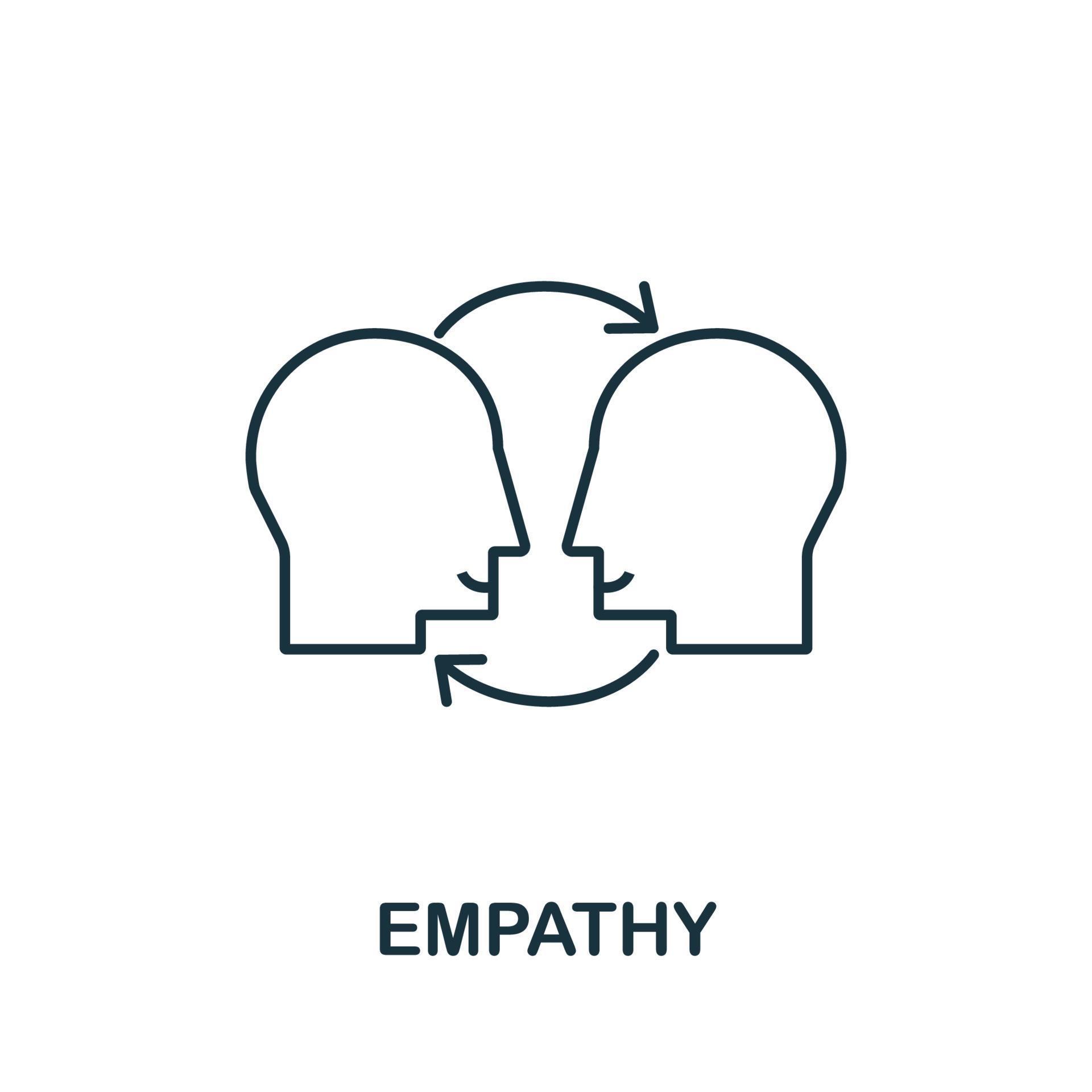 Empathy icon from life skills collection. Simple line Empathy icon for ... Empathy icon from life skills collection. Simple line Empathy icon for ...