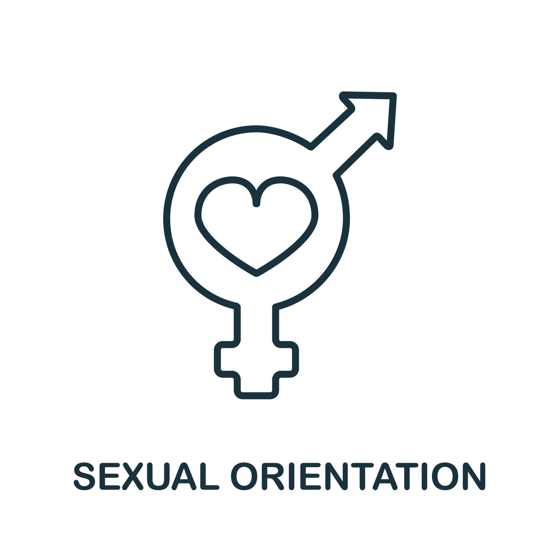 Sexual Orientation Icon From Lgbt Collection Simple Line Sexual